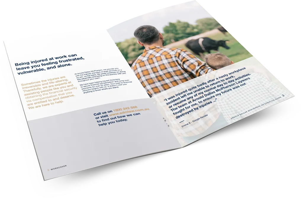 WorkCover Guide | Arnold Dallas McPherson Injury Lawyers