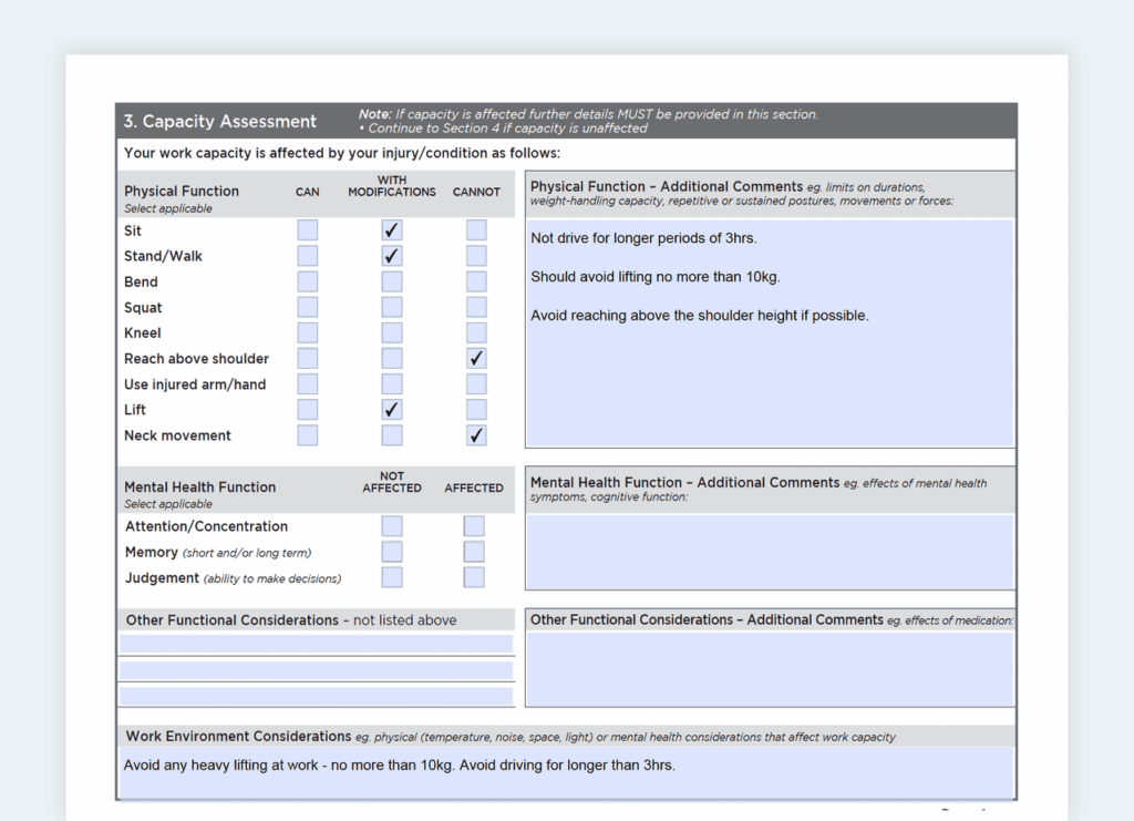 How To Complete The Certificate of Capacity Form